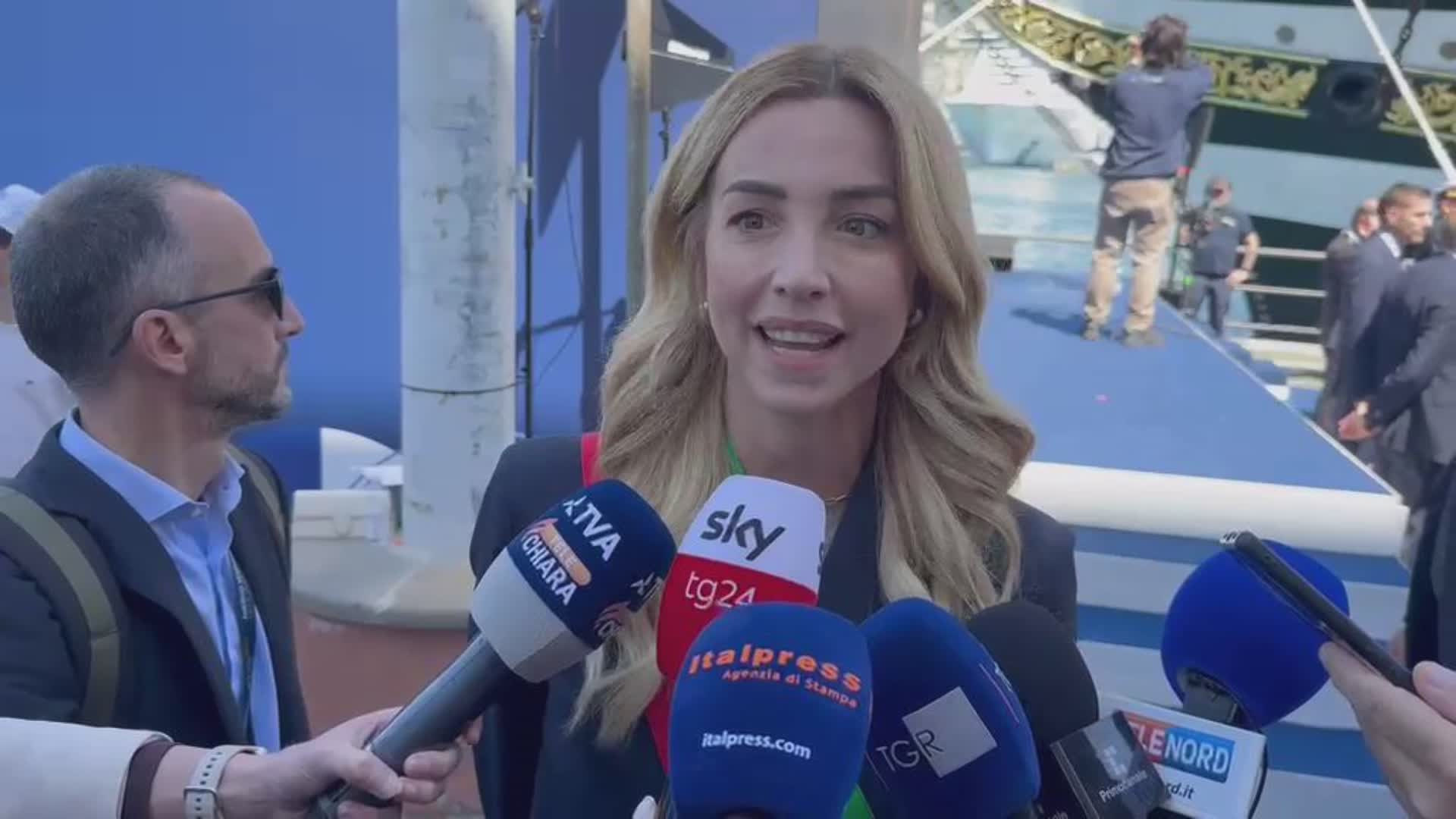 Amerigo Vespucci in partenza da Genova, Silvia Salis: “Un simbolo dell ...